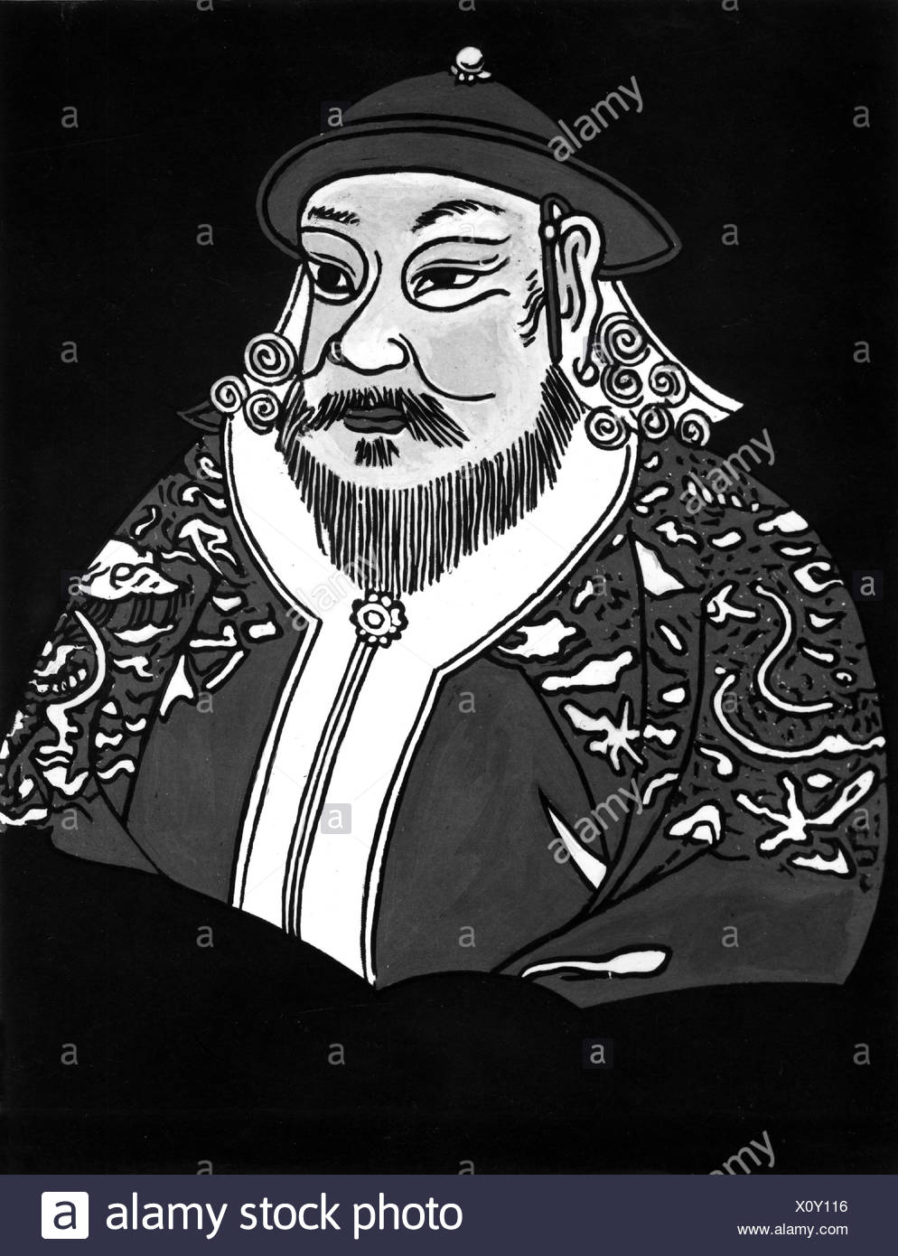 Kublai Khan Portrait High Resolution Stock Photography and Images - Alamy