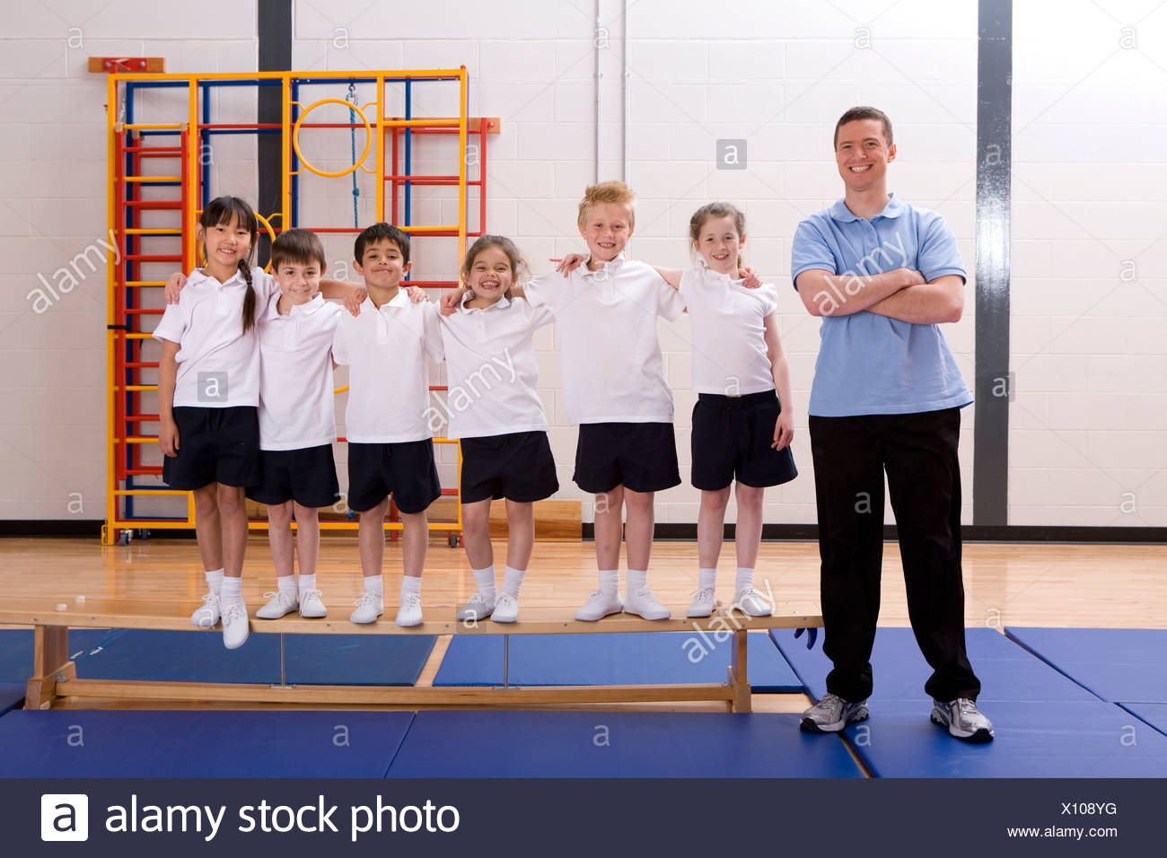 Physical Education Children Teacher Stock Photos & Physical Education ...
