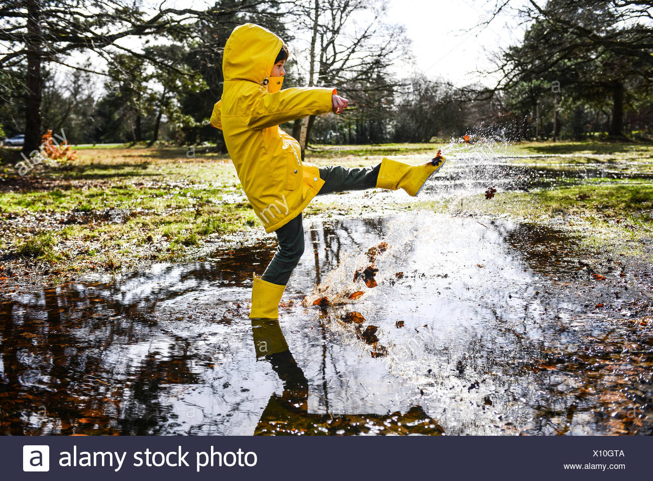 Boy In Puddle High Resolution Stock Photography and Images - Alamy