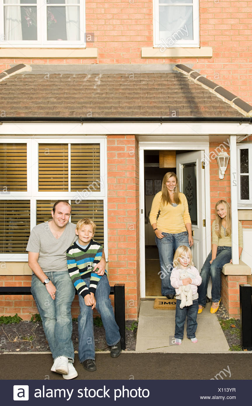 Girl Outside House Door High Resolution Stock Photography and Images ...