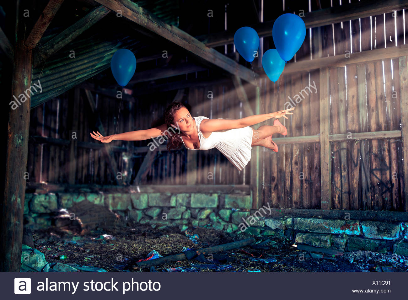 Levitation Woman High Resolution Stock Photography and Images - Alamy