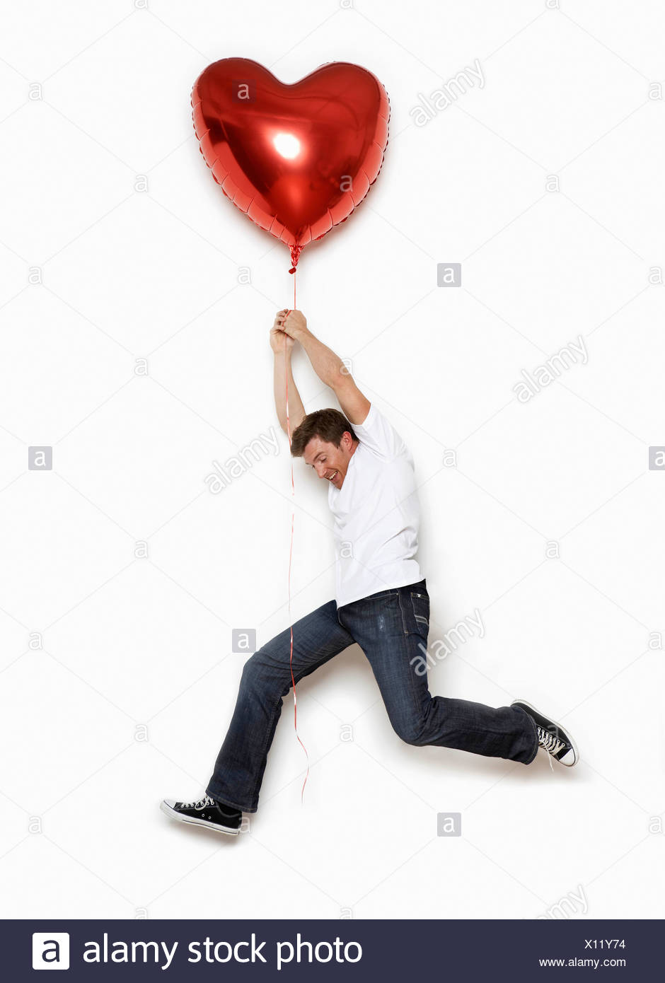 Man Flying Balloon Stock Photos & Man Flying Balloon Stock Images - Alamy