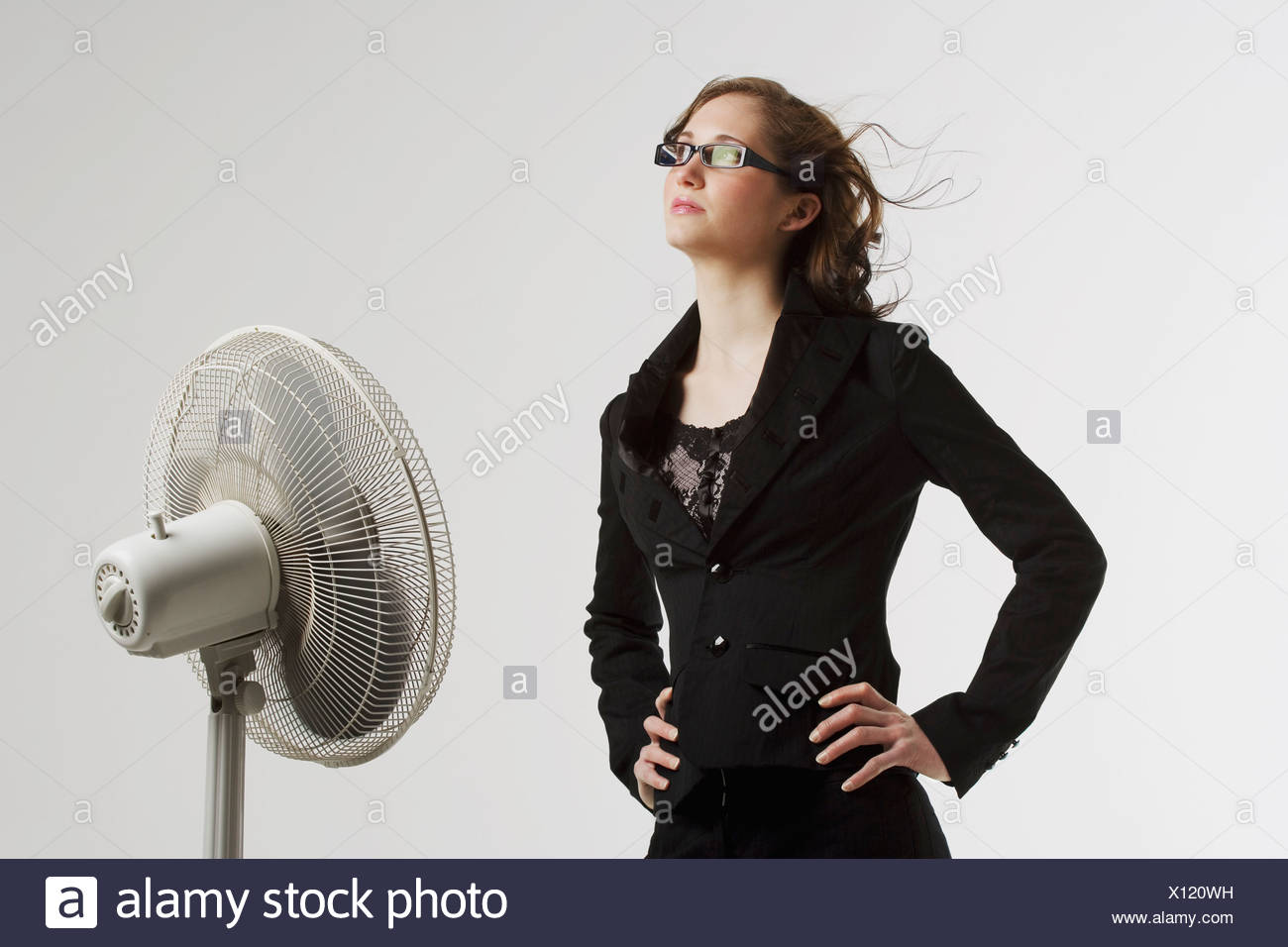 Electric Fan Woman High Resolution Stock Photography and Images - Alamy
