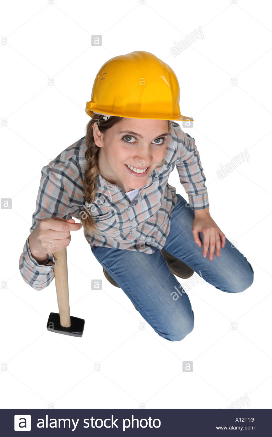 Woman Sledge Hammer Stock Photos & Woman Sledge Hammer Stock Images ...