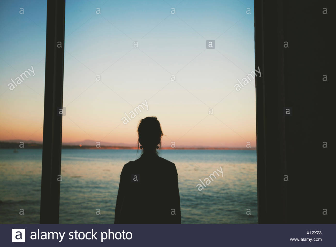 Woman Sunrise Window High Resolution Stock Photography and Images - Alamy