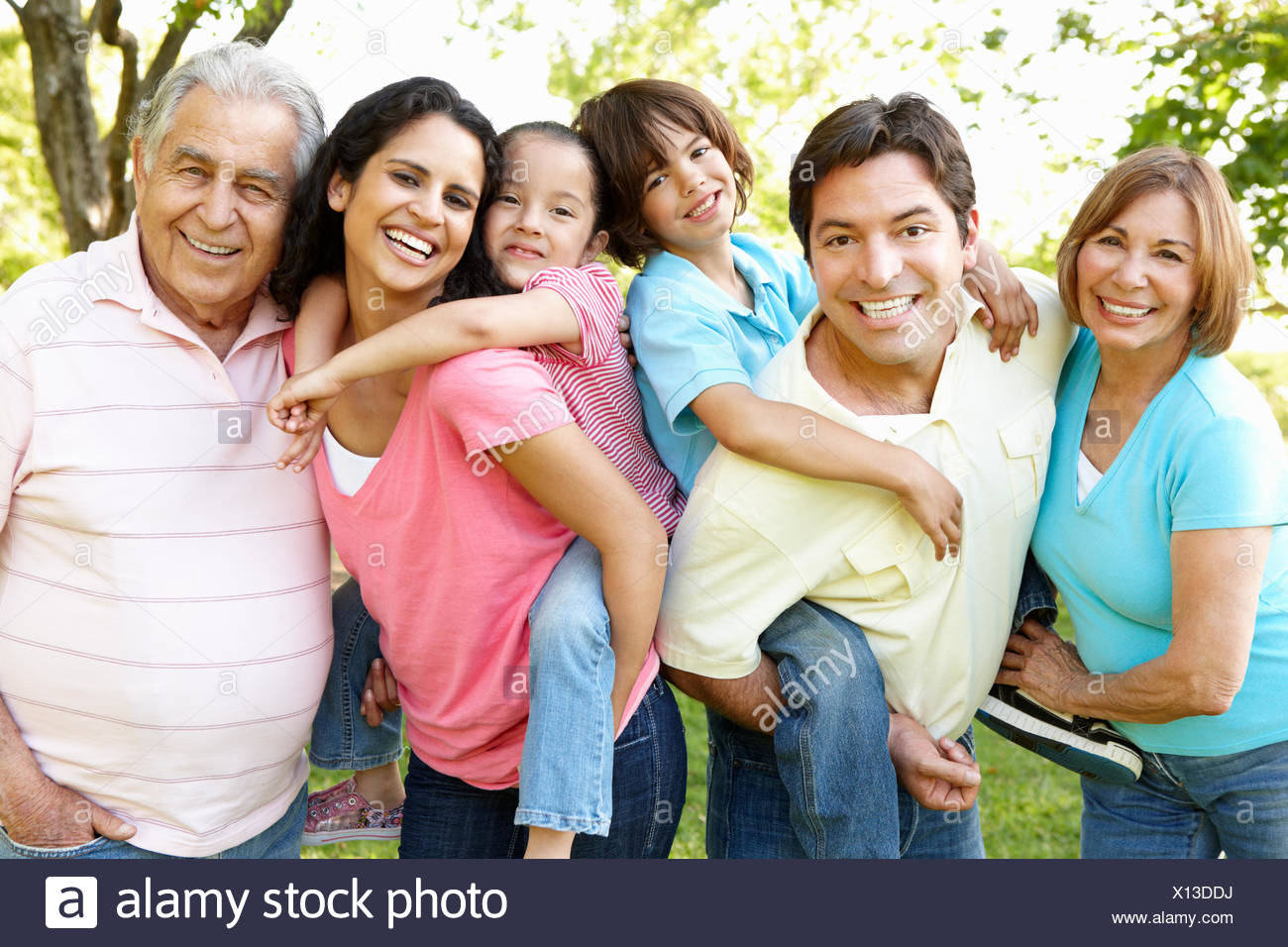 Portrait Hispanic Grandparents Grandchildren Stock Photos & Portrait ...