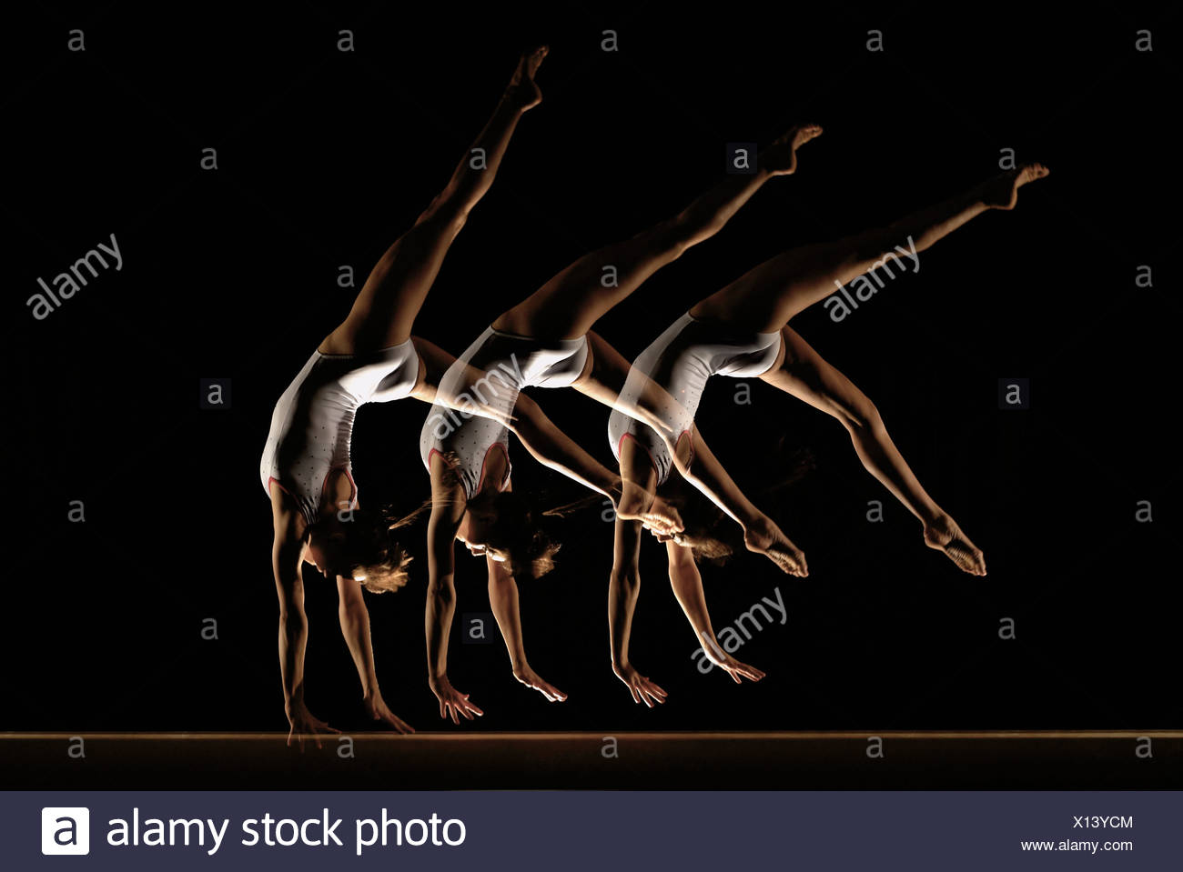 Somersault Gymnastics Competition High Resolution Stock Photography and ...