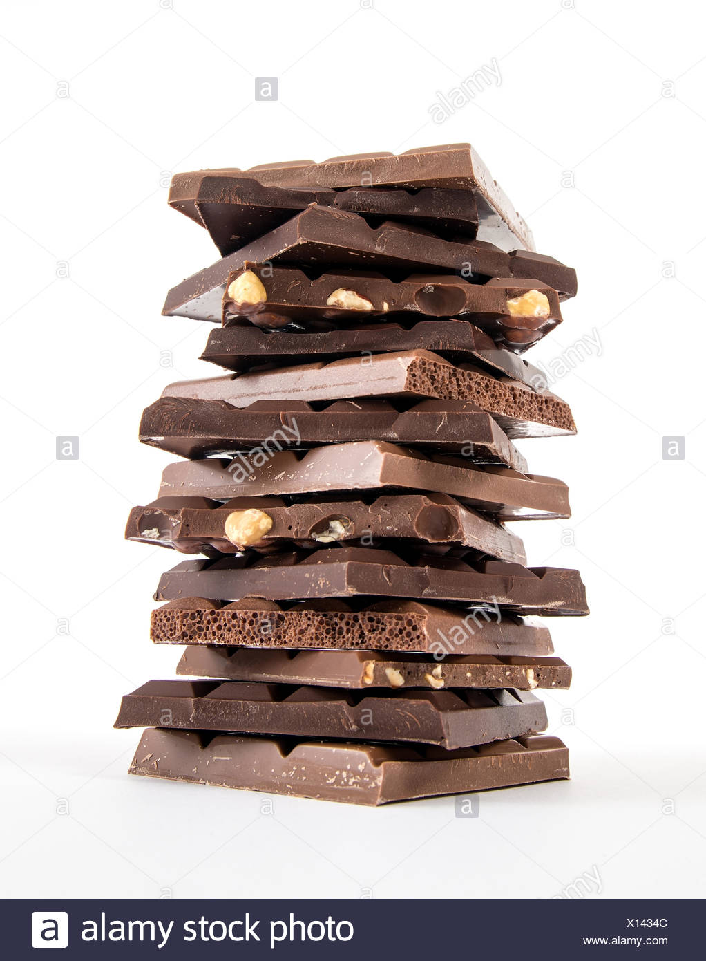 Piles Of Chocolate Bars Stock Photos & Piles Of Chocolate Bars Stock ...