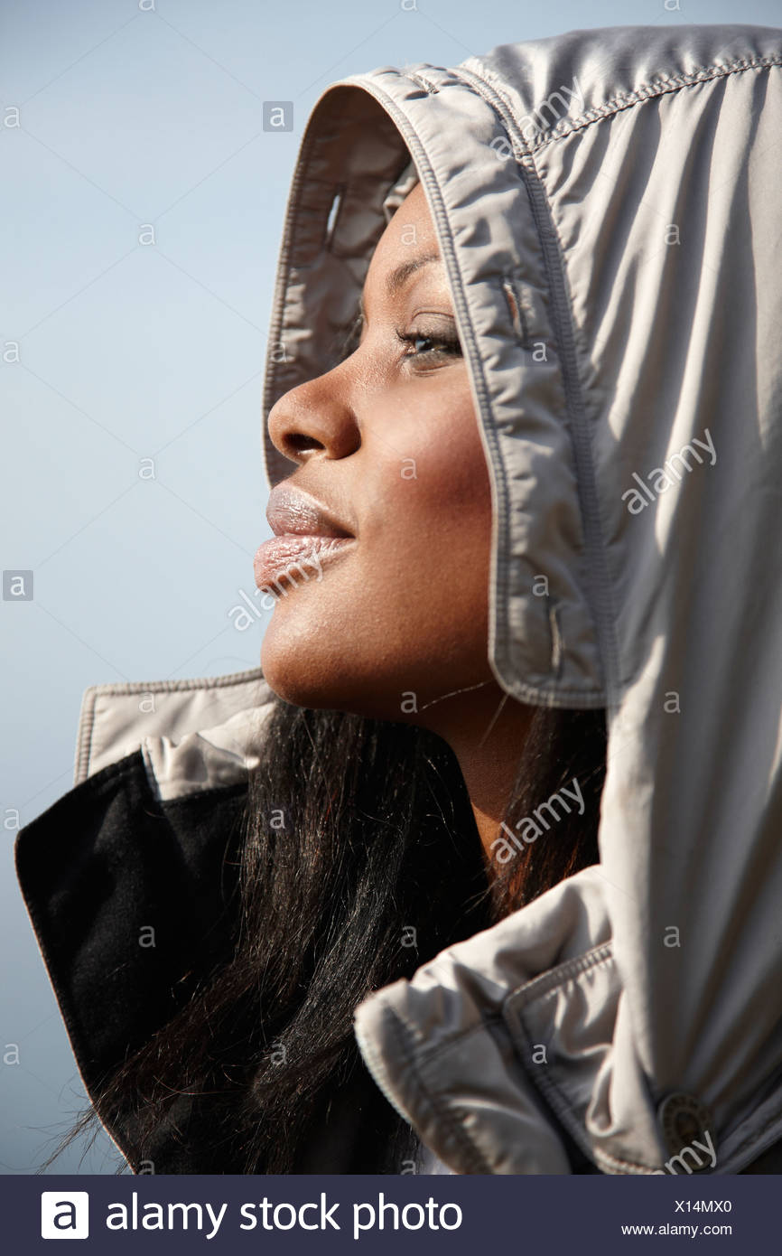 Woman Hood Profile High Resolution Stock Photography and Images - Alamy