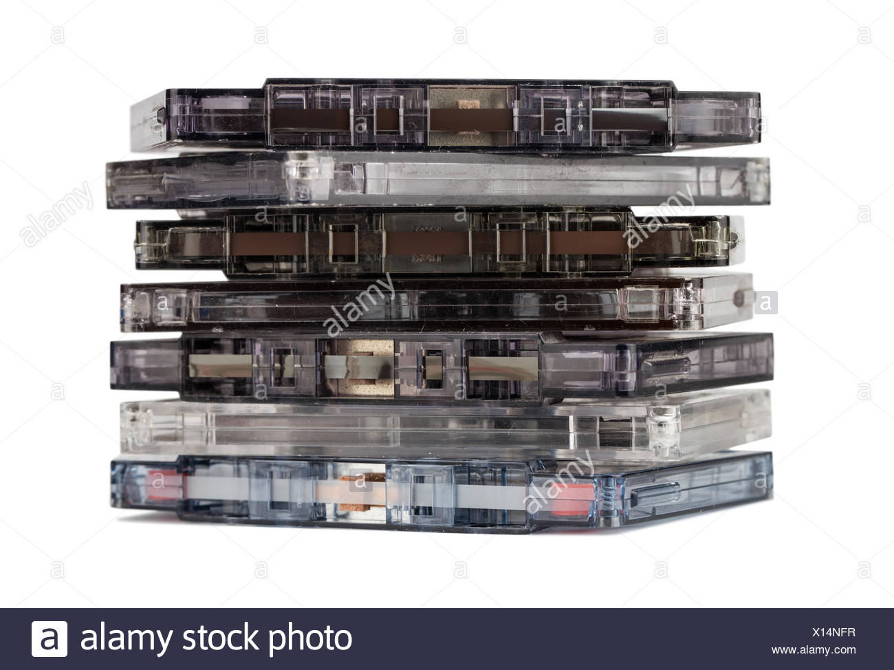 Stack Of Cassette Tapes Stock Photos & Stack Of Cassette Tapes Stock ...