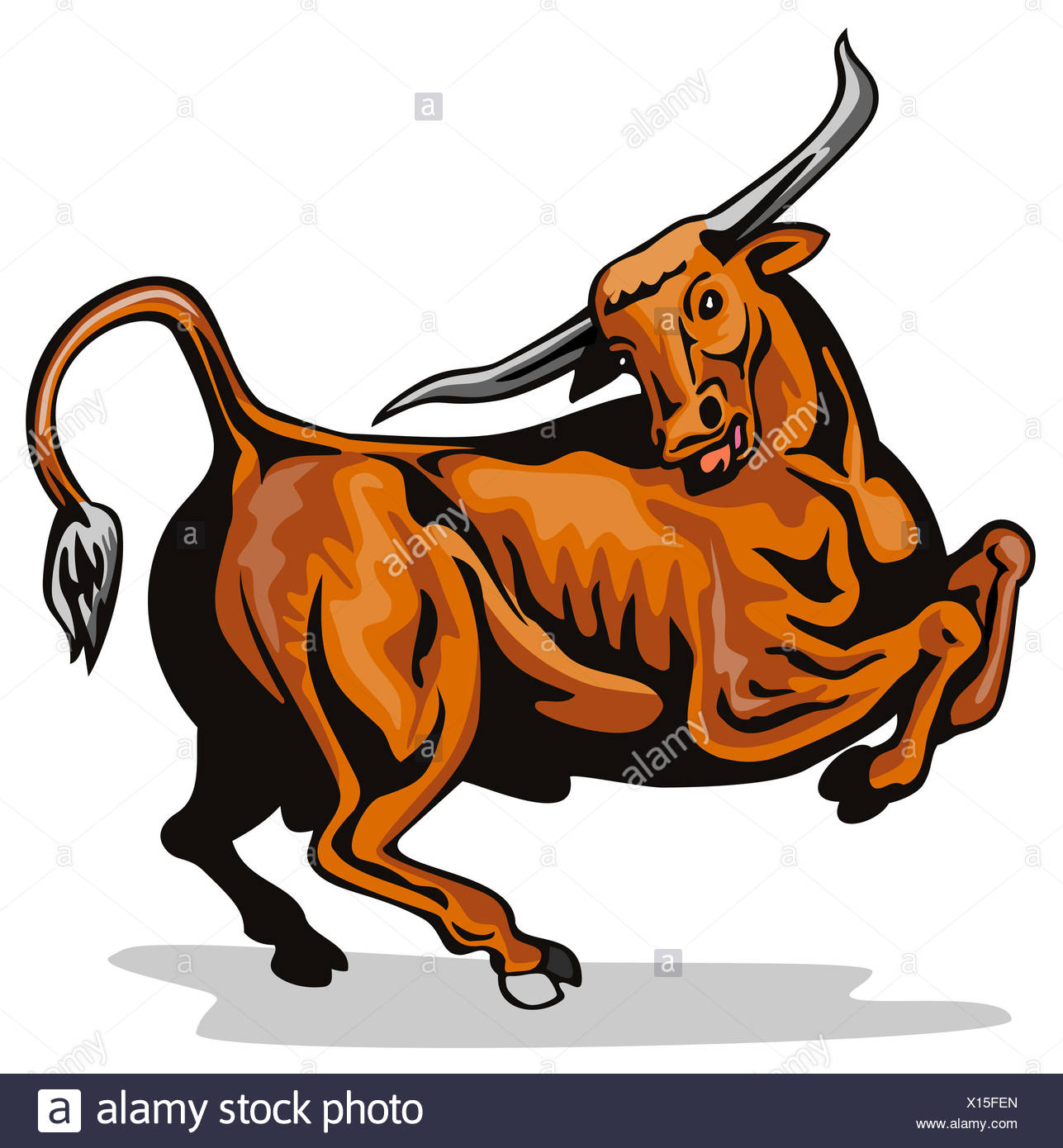 Attacking Bull High Resolution Stock Photography and Images - Alamy