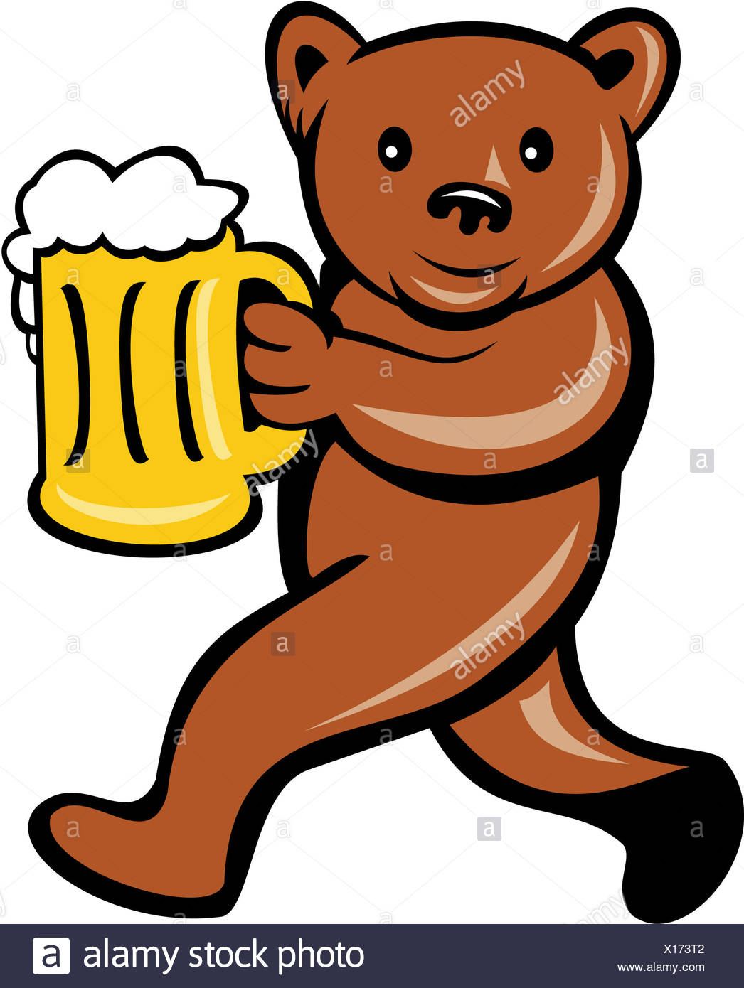 Cartoon Beer Mug Cut Out Stock Images & Pictures - Alamy