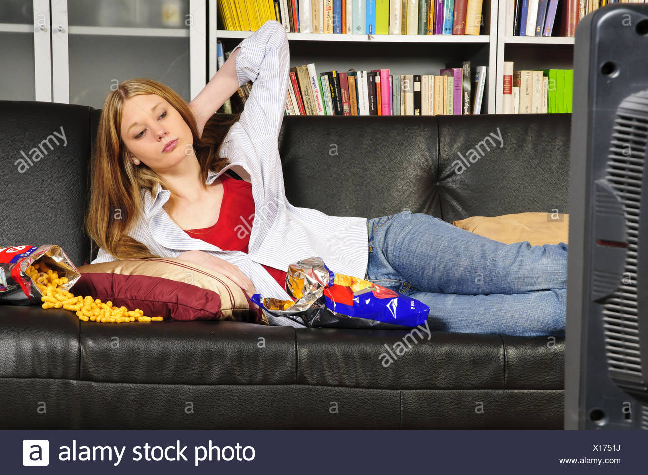 Girl Slouch Stock Photos & Girl Slouch Stock Images - Alamy