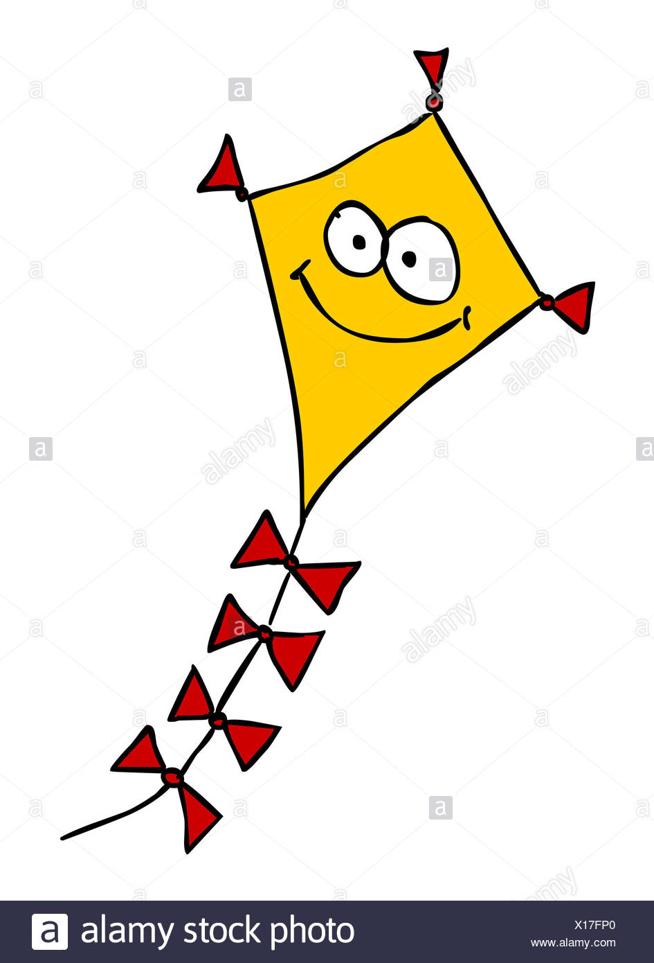 Cartoon Flying Kite High Resolution Stock Photography and Images - Alamy