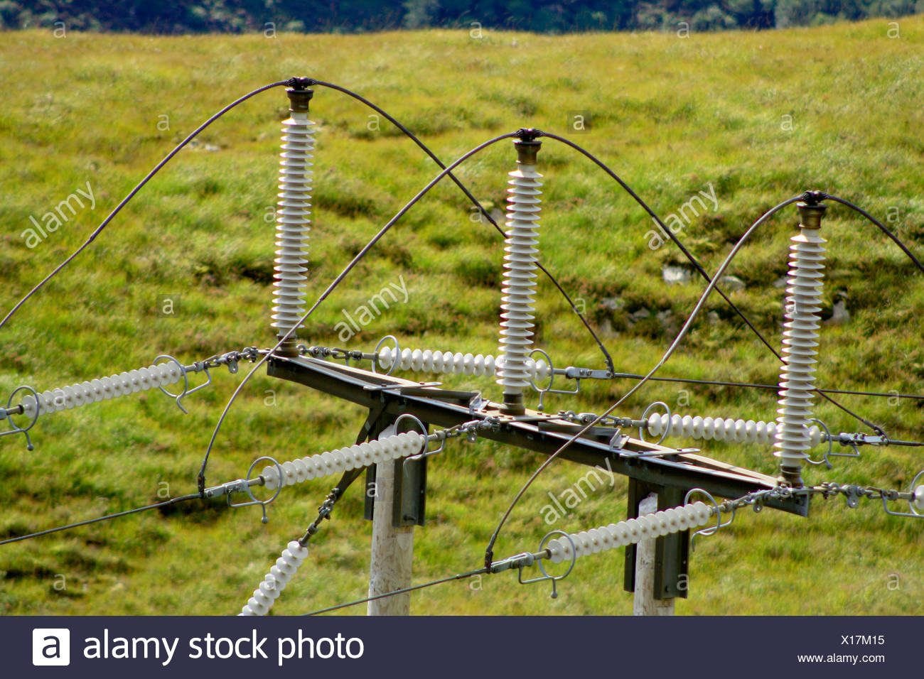 High Voltage Pylons With Cables High Resolution Stock Photography and ...