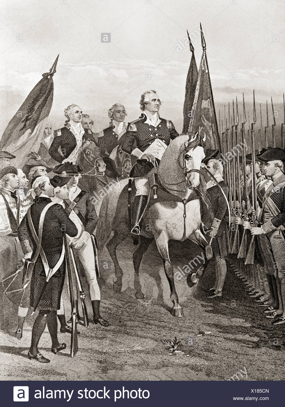 General George Washington Army High Resolution Stock Photography and ...
