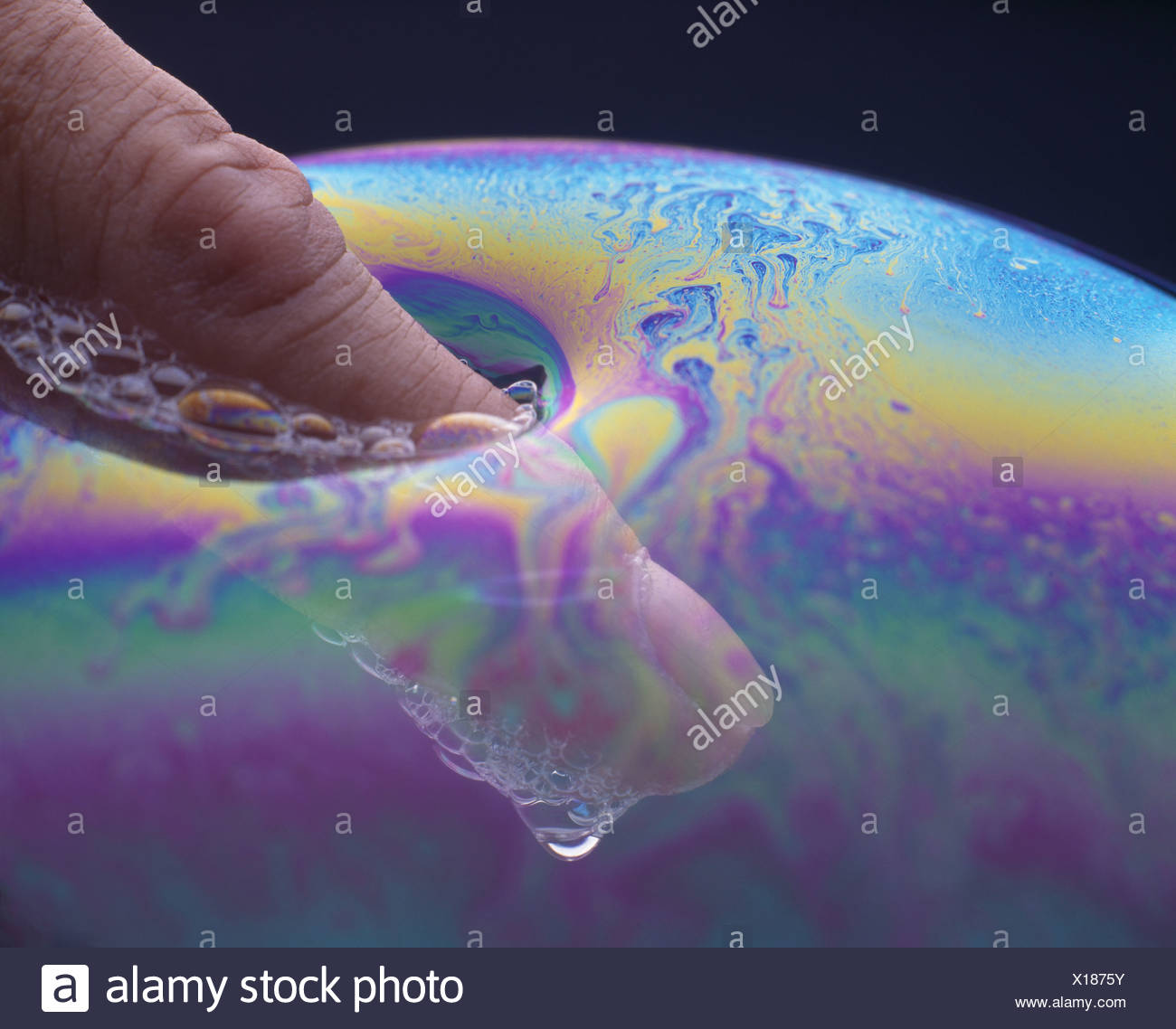 Light Interference On Soap Bubble High Resolution Stock Photography and ...