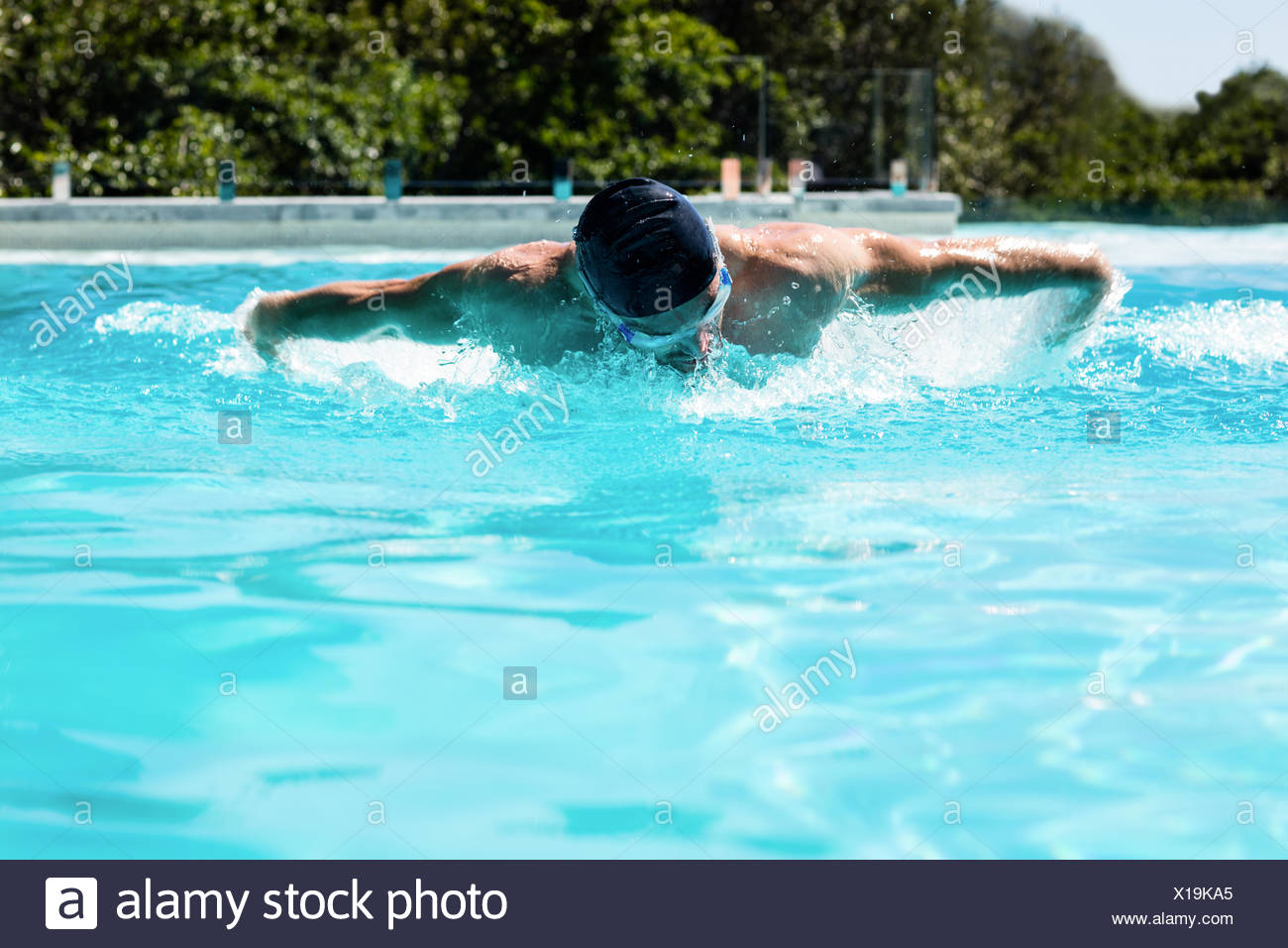 Swimmer Doing Butterfly High Resolution Stock Photography and Images ...