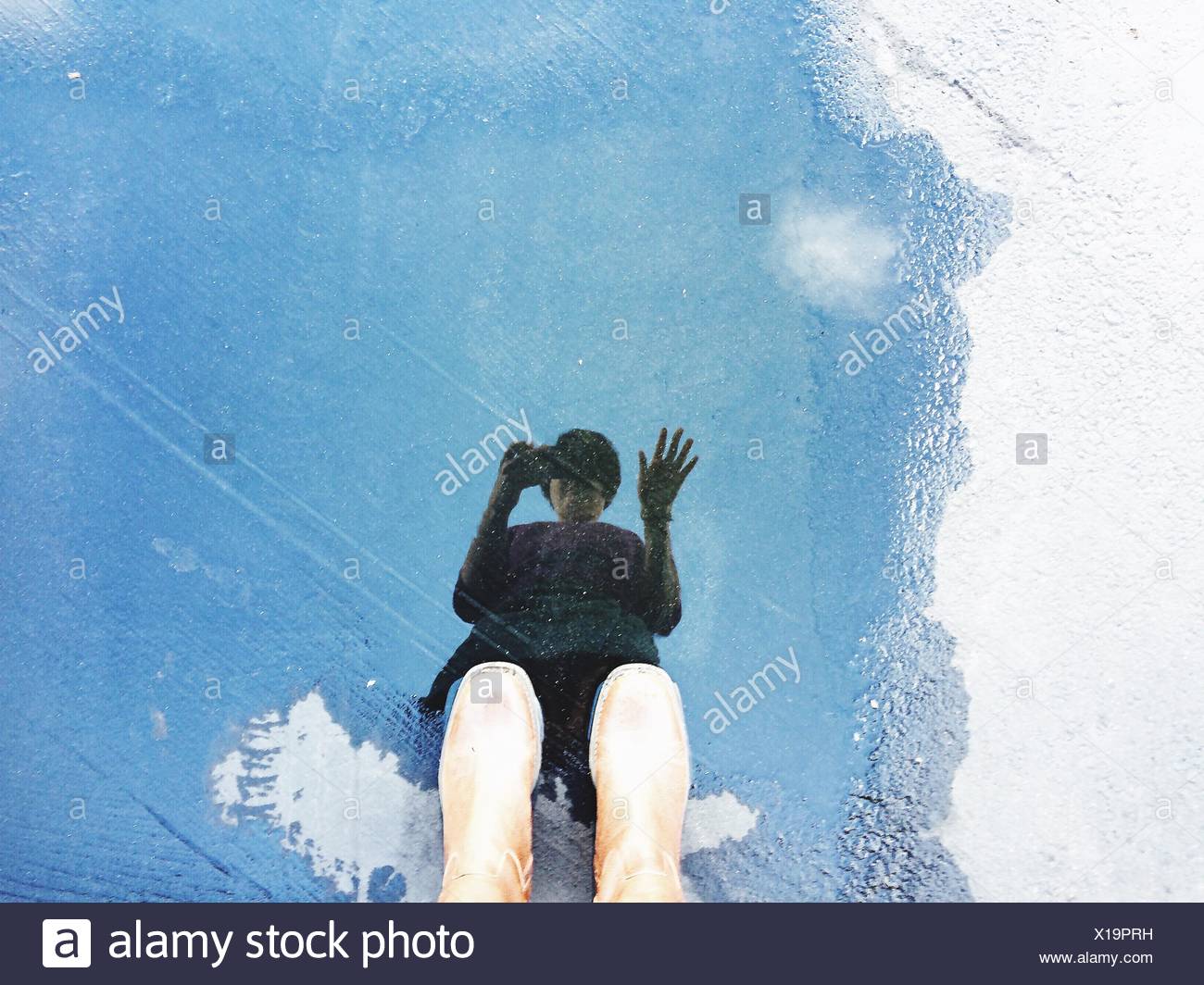 Reflection Person In Water Water Stock Photos & Reflection Person In ...