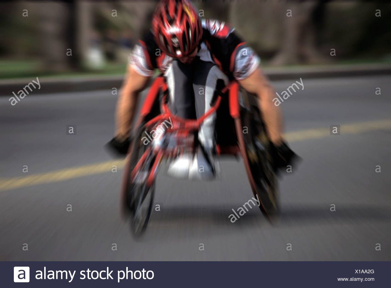 Special Olympics Athlete In Wheelchair High Resolution Stock ...