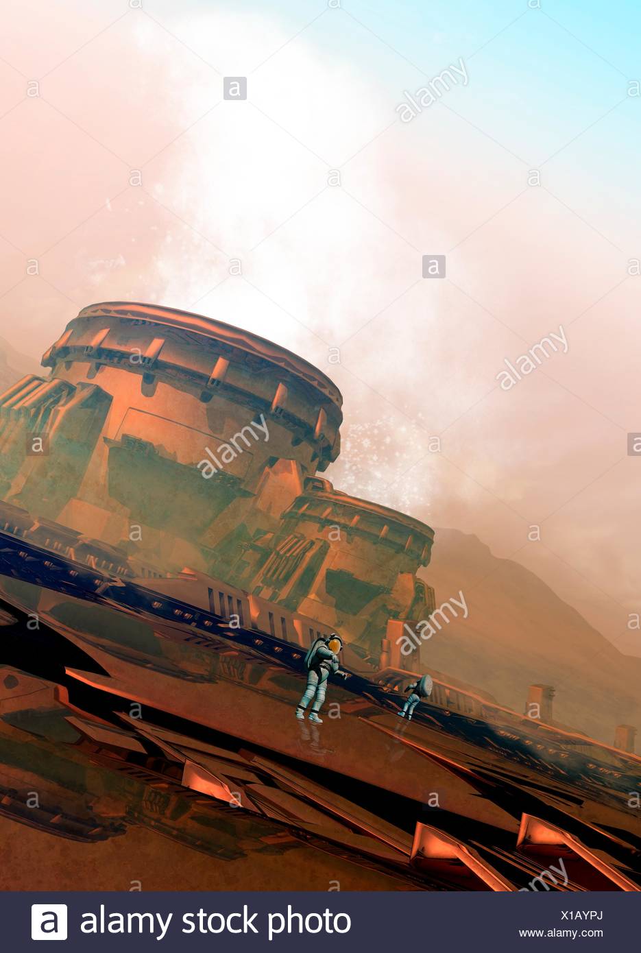 Planet Mars Colony High Resolution Stock Photography and Images - Alamy