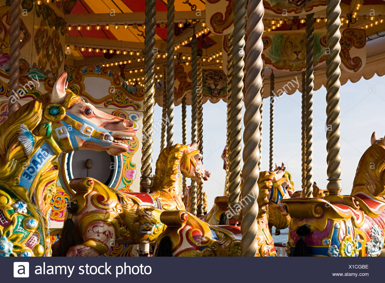 Fair Carousel Stock Photos & Fair Carousel Stock Images - Alamy