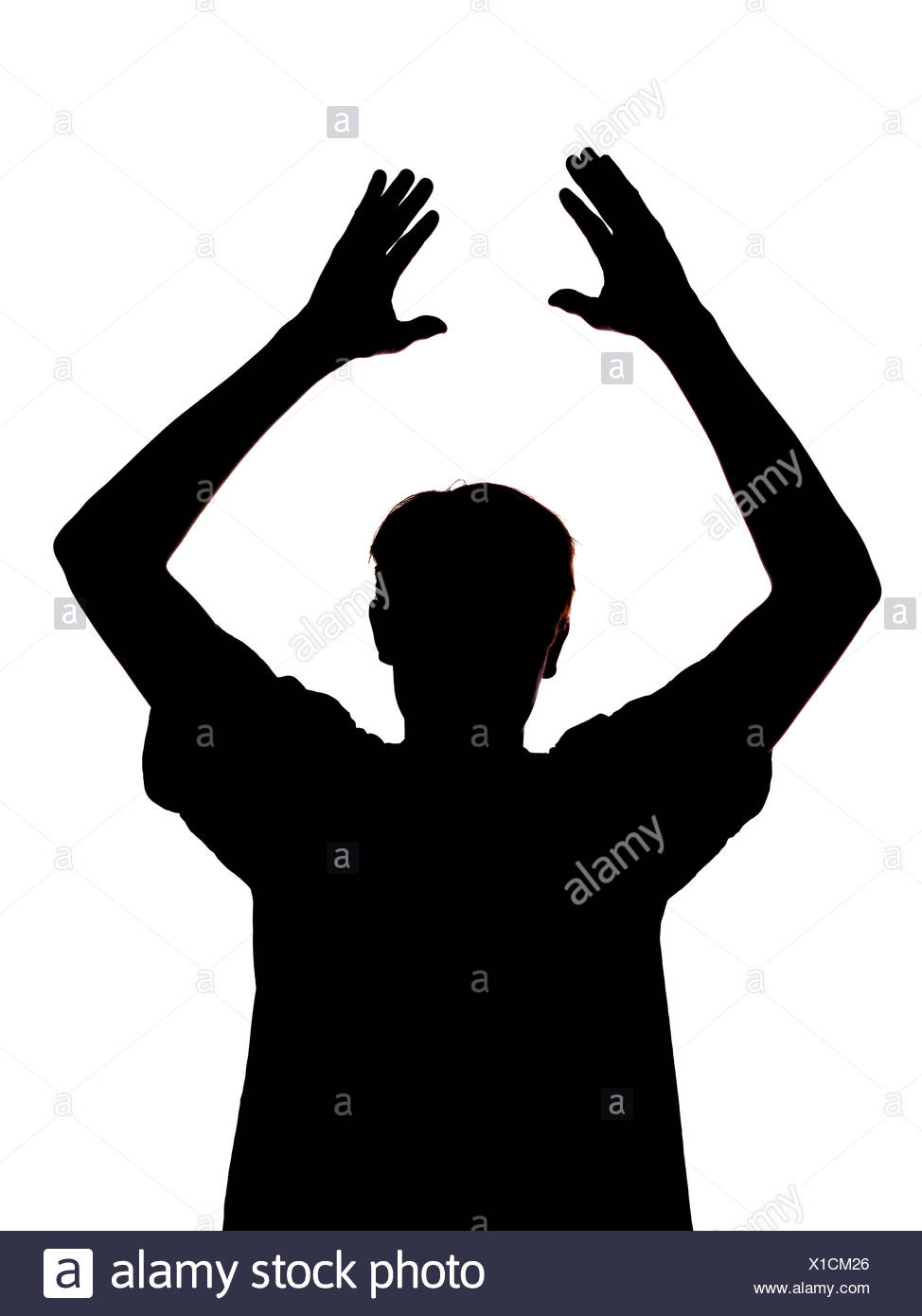 Silhouette Man Clapping Stock Photos & Silhouette Man Clapping Stock ...