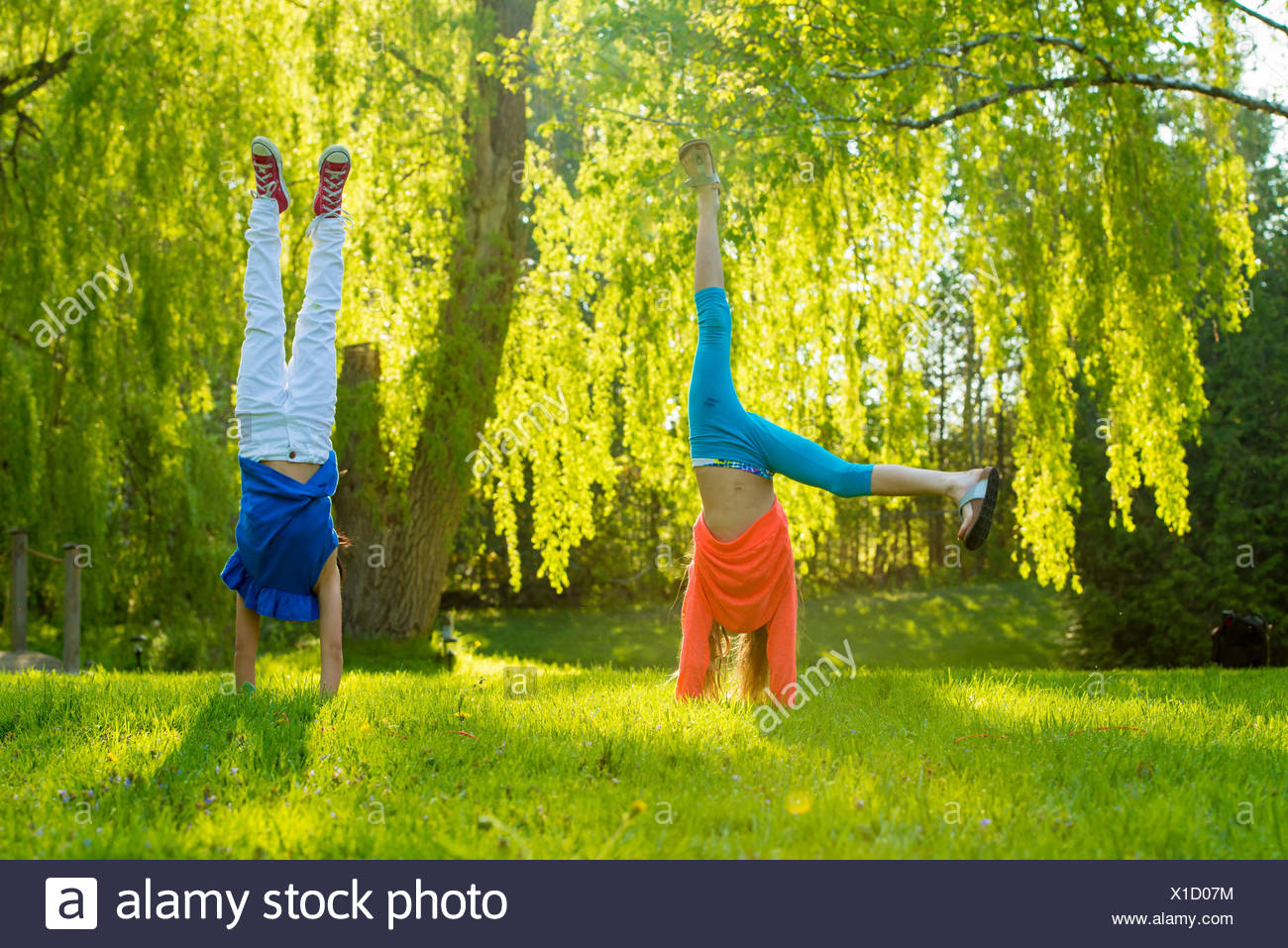 Girl Doing Handstand High Resolution Stock Photography and Images - Alamy