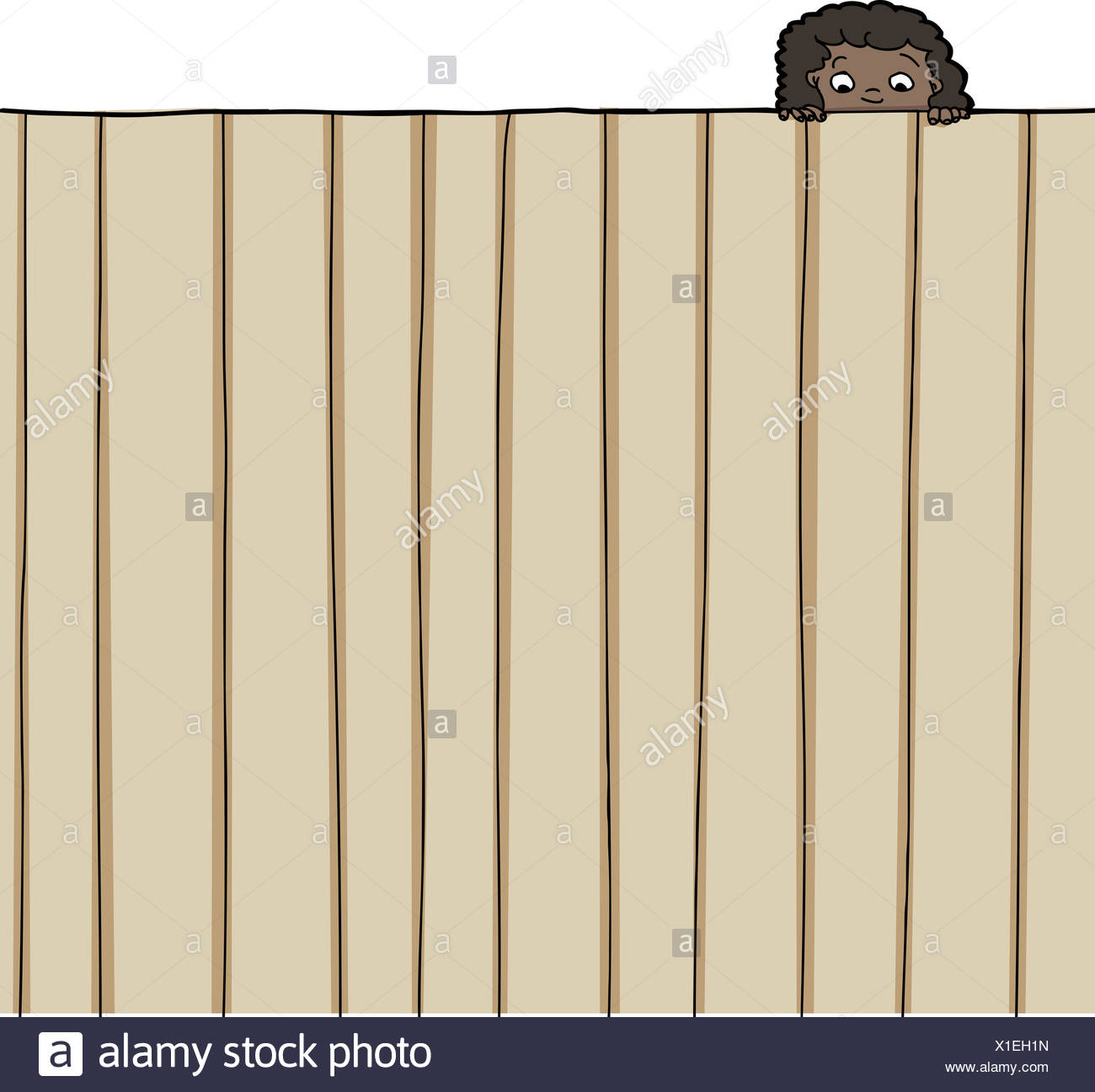 Peeking Over Fence High Resolution Stock Photography and Images - Alamy