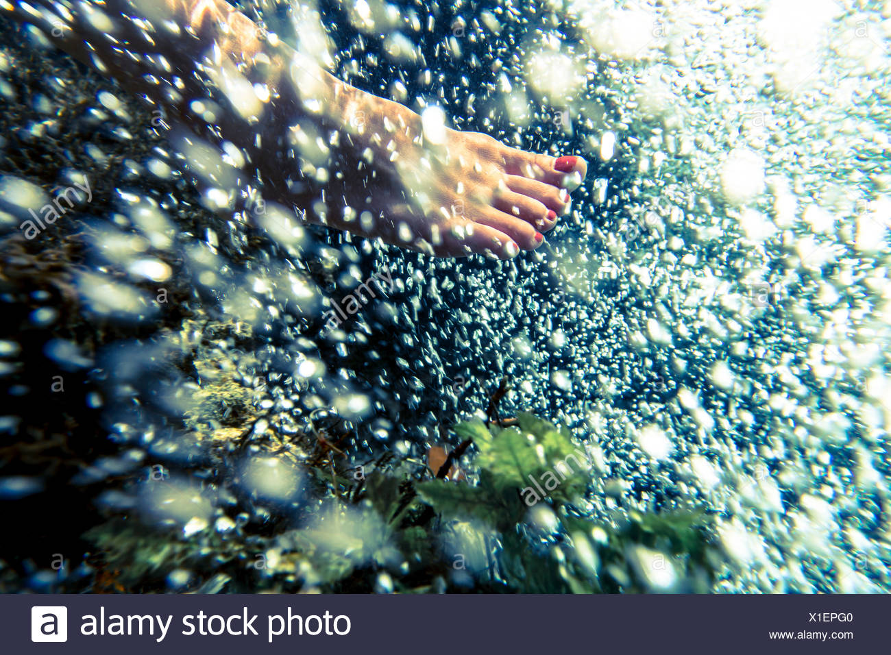 Bubbles Water Feet Stock Photos & Bubbles Water Feet Stock Images - Alamy