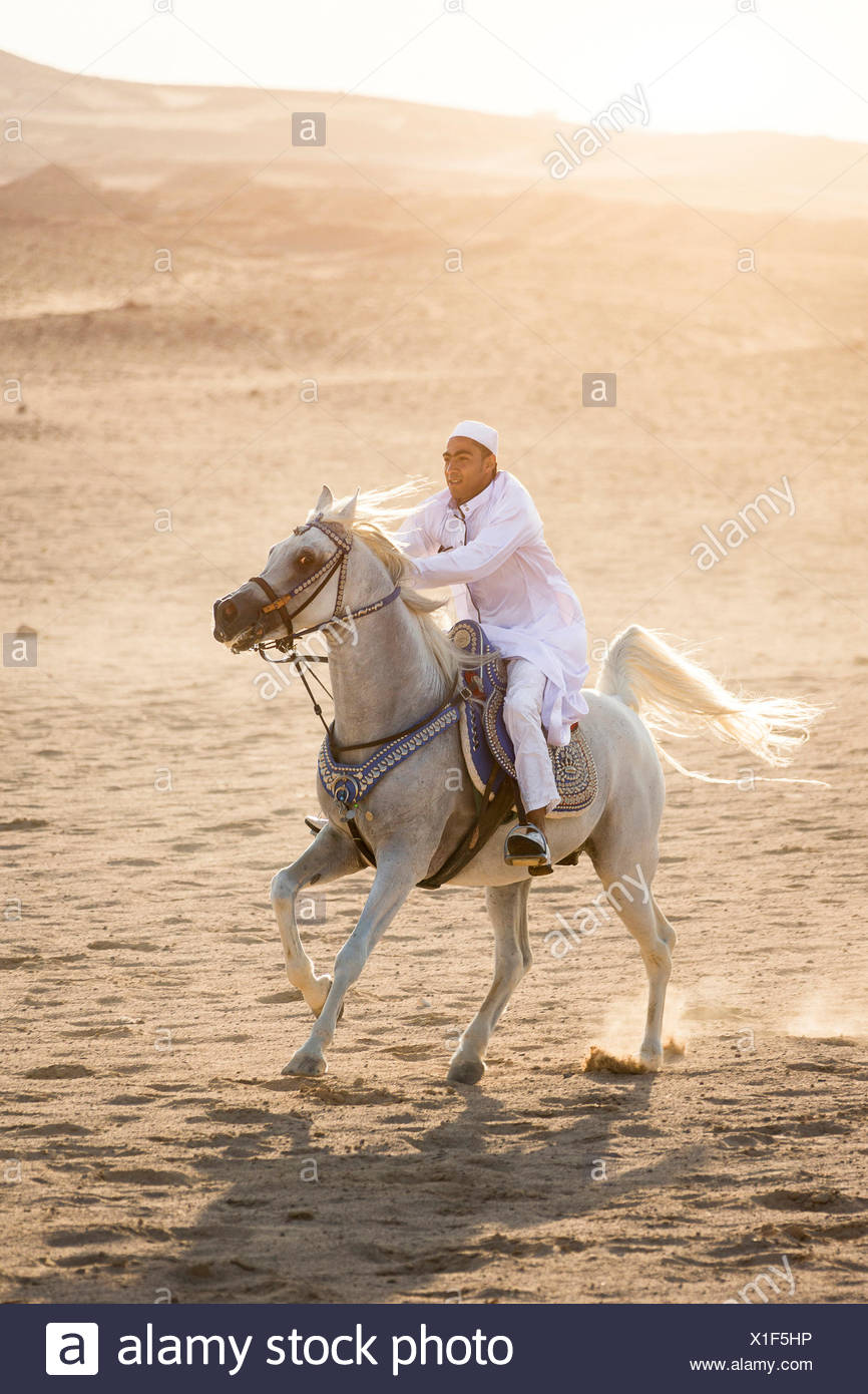 Arabian Horse Rider Traditional Dress High Resolution Stock Photography ...