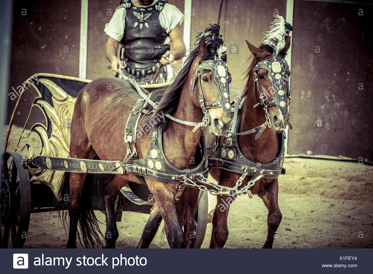 Chariot Race In Ancient Rome Stock Photos & Chariot Race In Ancient ...