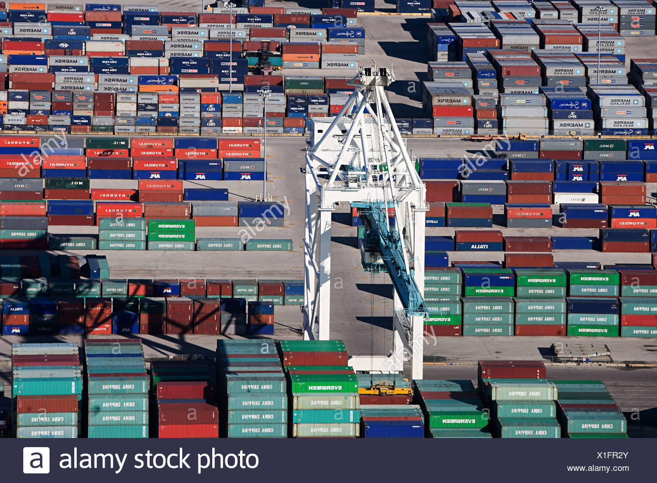 Container Port Terminal High Resolution Stock Photography and Images ...