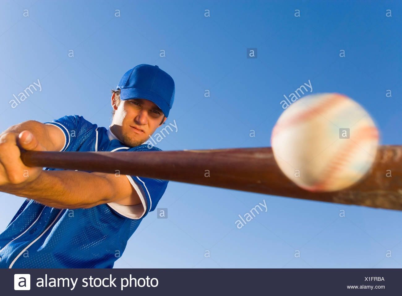Baseball Bat Hitting Ball High Resolution Stock Photography and Images ...