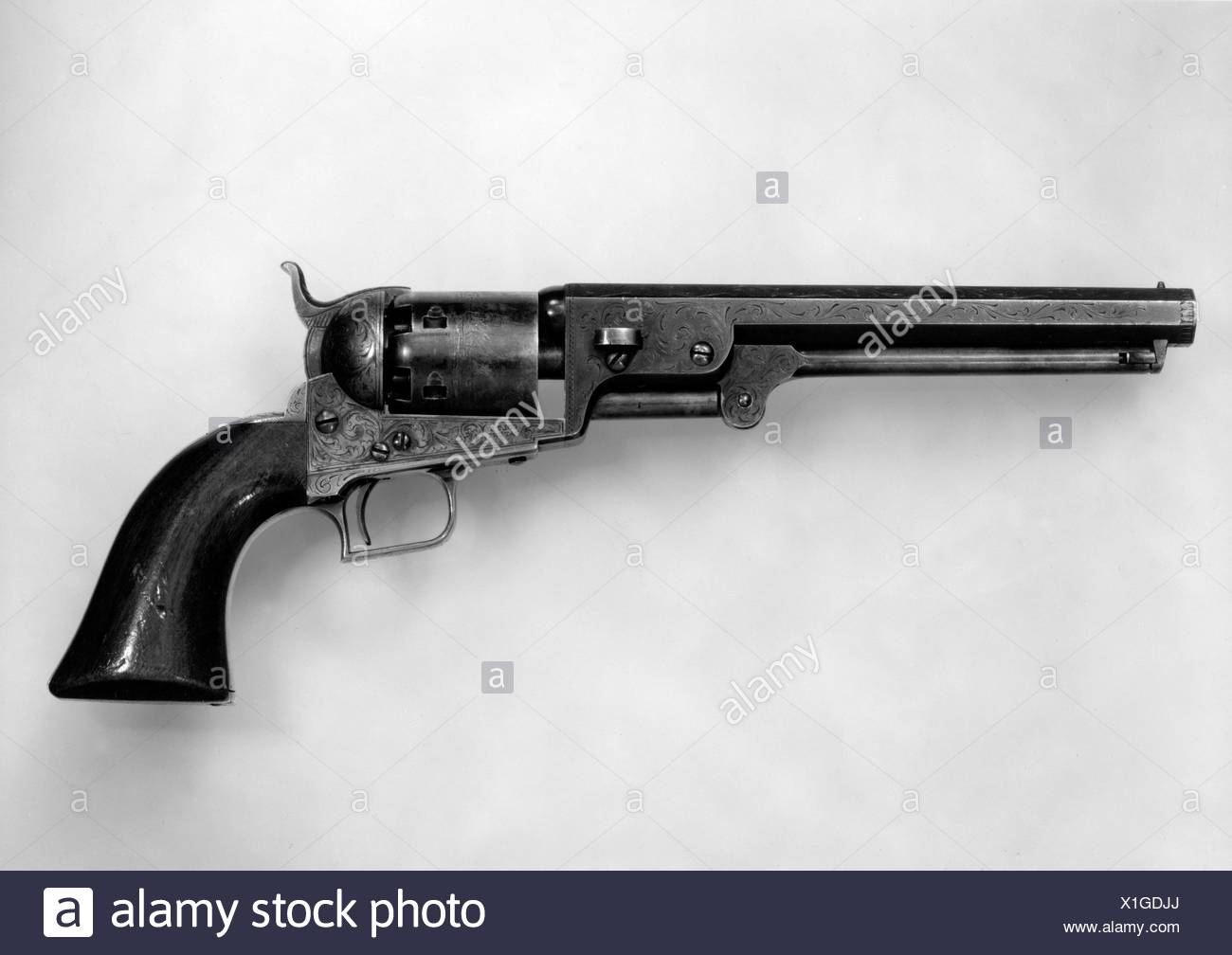 Colt Model 1851 Navy Percussion Revolver High Resolution Stock ...