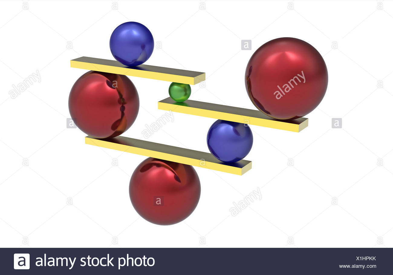 Balance Ball Concept Object Render Shape Stability Teamwork High ...