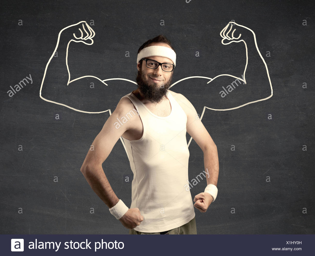 Weak Man Muscles High Resolution Stock Photography and Images - Alamy