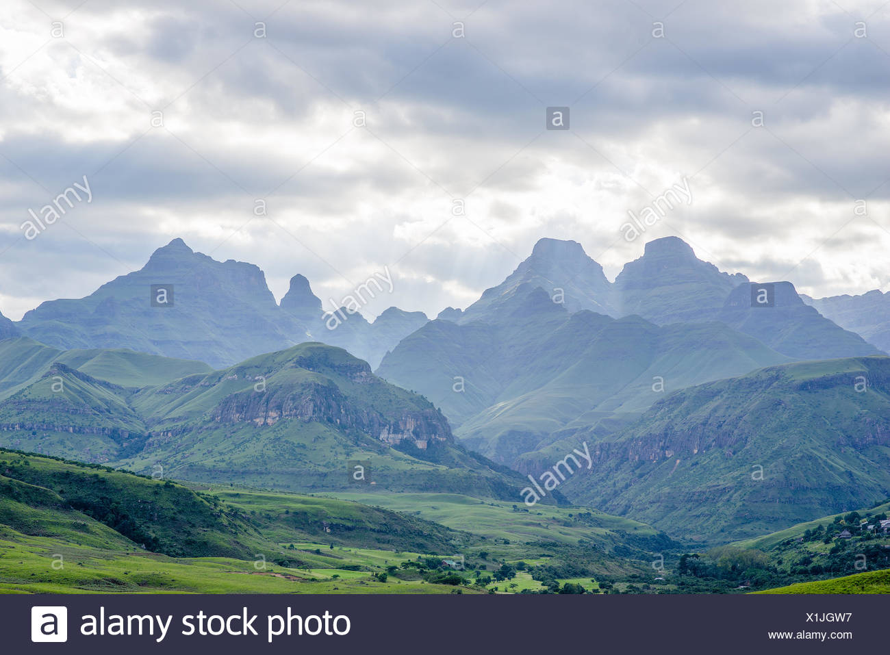 Sun Giants Castle Drakensberg High Resolution Stock Photography and ...