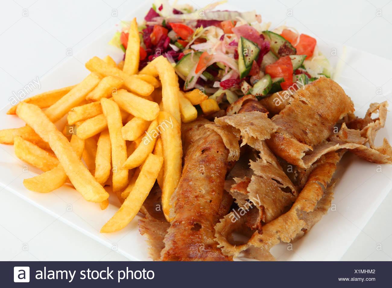 Chips And Doner Meat High Resolution Stock Photography and Images - Alamy