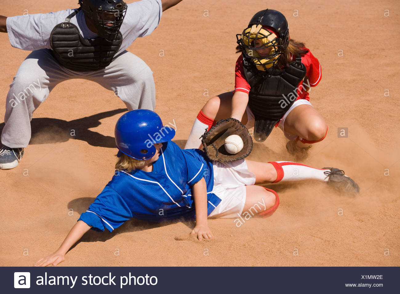 Baseball Sliding Into Home High Resolution Stock Photography and Images ...