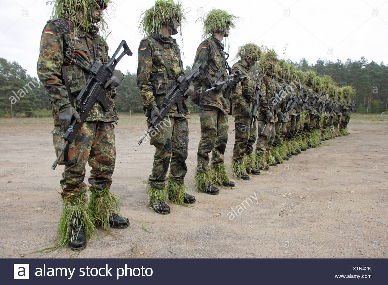 Soldiers Bundeswehr German Armed Stand High Resolution Stock ...