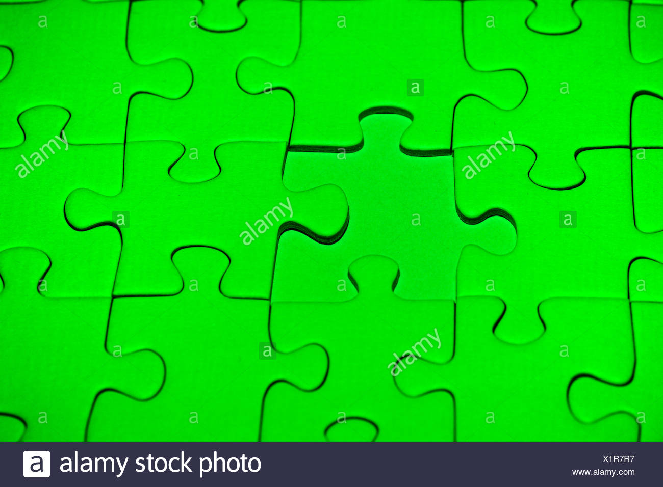 Jigsaw Puzzle Missing One Piece High Resolution Stock Photography and ...