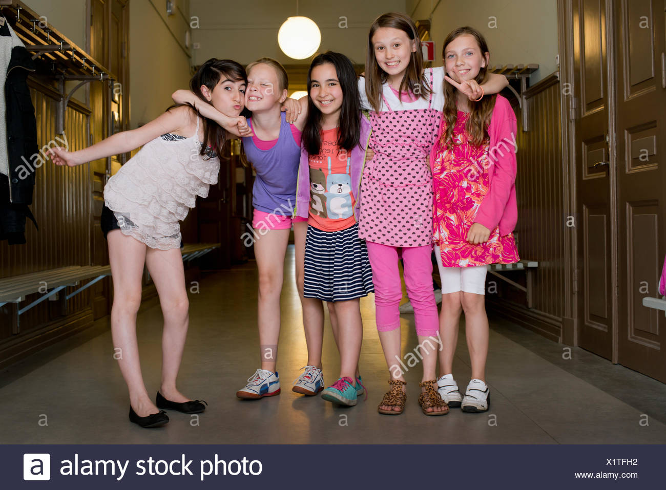 Five Schoolgirls High Resolution Stock Photography and Images - Alamy
