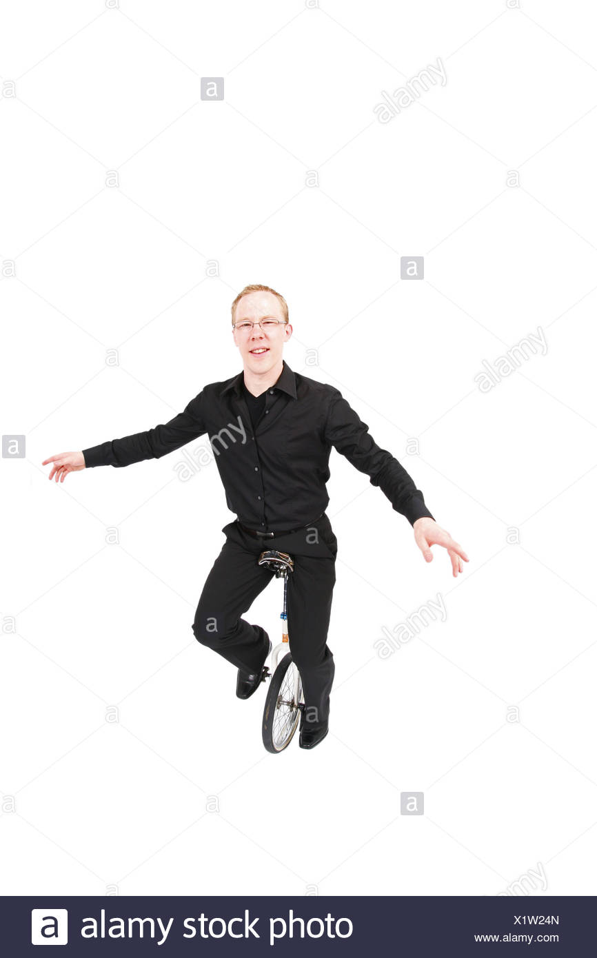 Man Riding Unicycle High Resolution Stock Photography and Images - Alamy