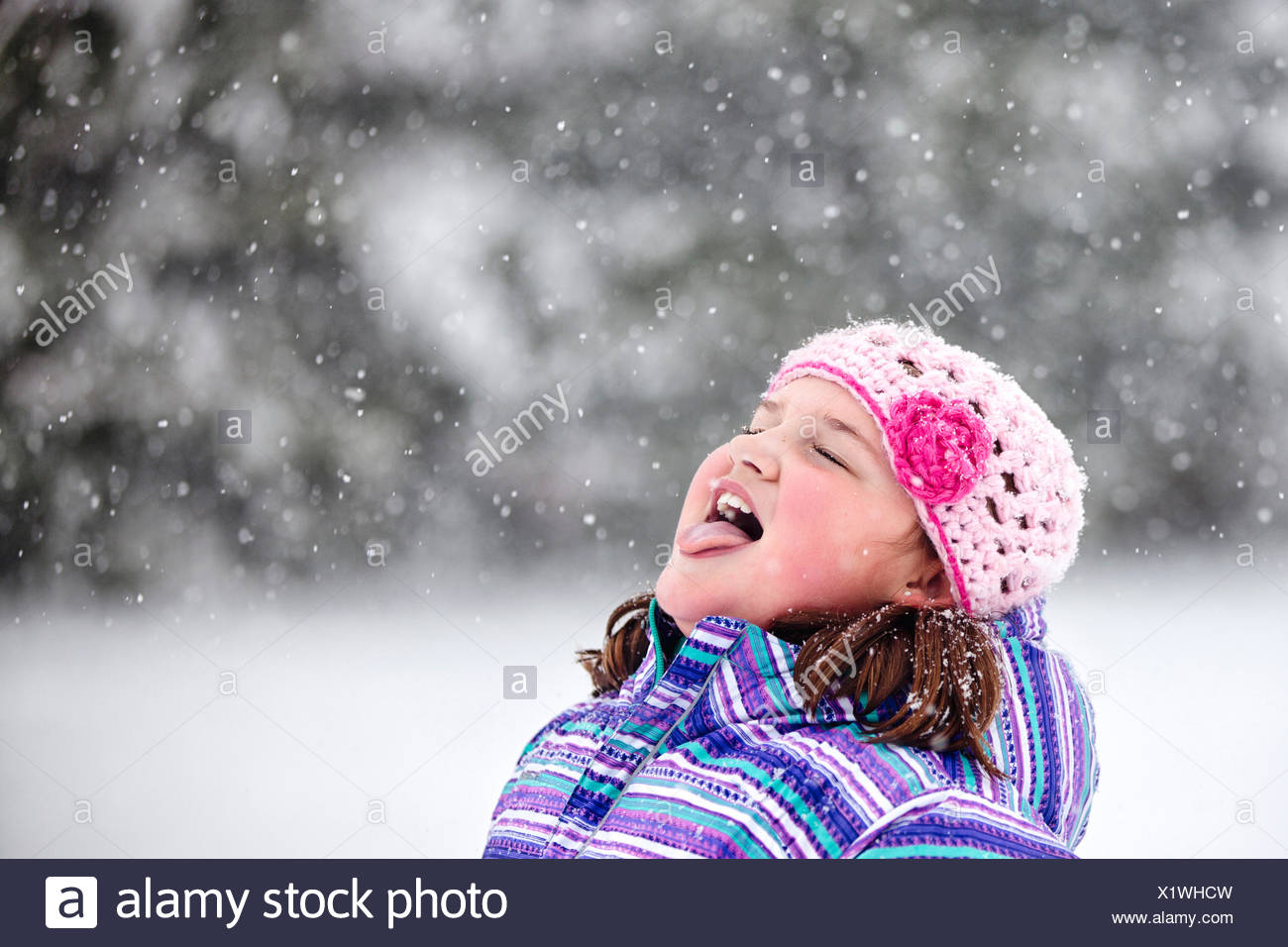 Girl 10 To 11 Years Tongue High Resolution Stock Photography and Images ...
