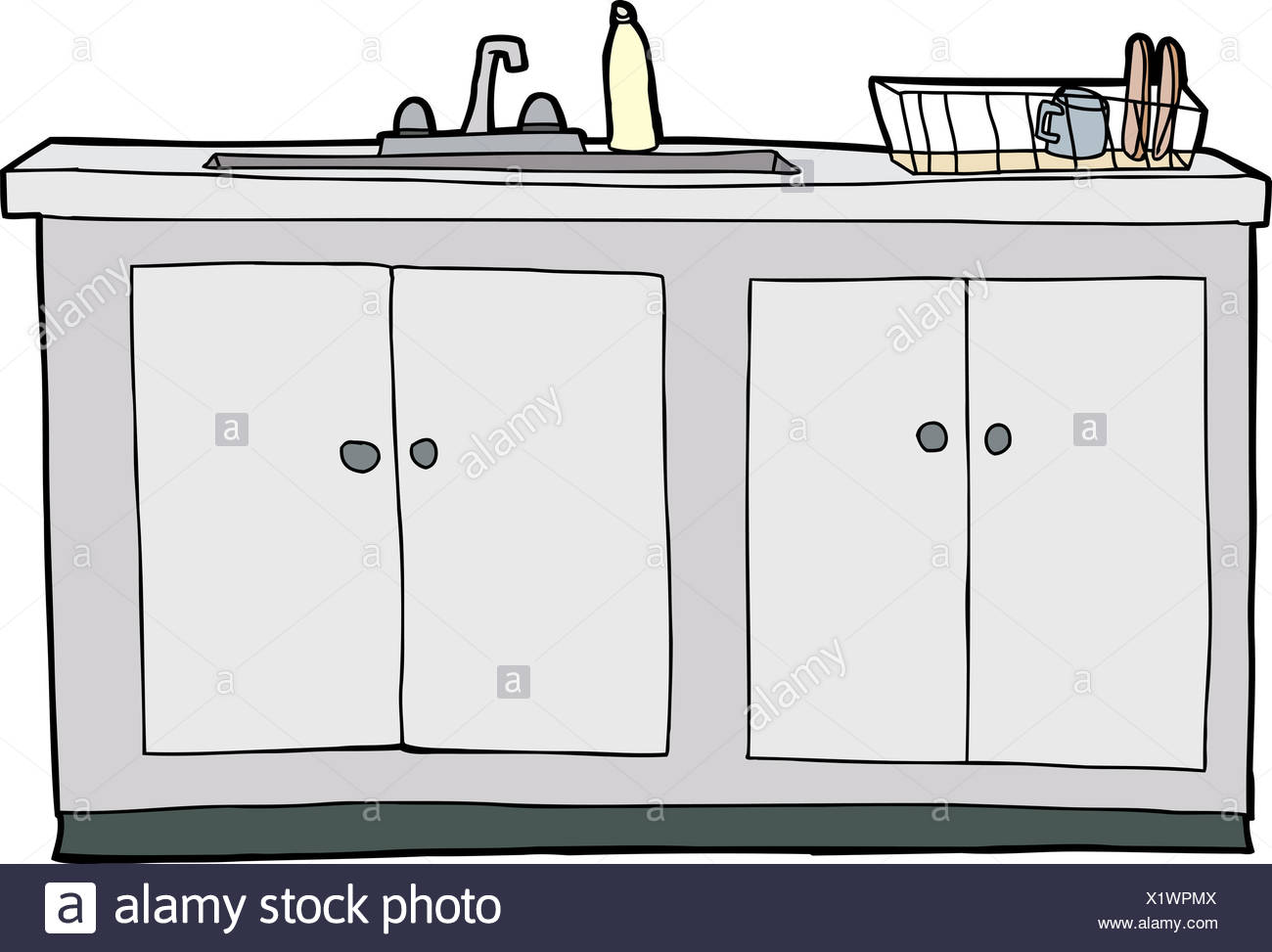 Kitchen Cabinet Cartoon Stock Photos & Kitchen Cabinet Cartoon Stock ...