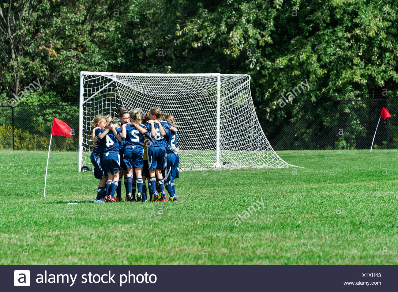 Soccer Girls Team Huddle High Resolution Stock Photography and Images ...