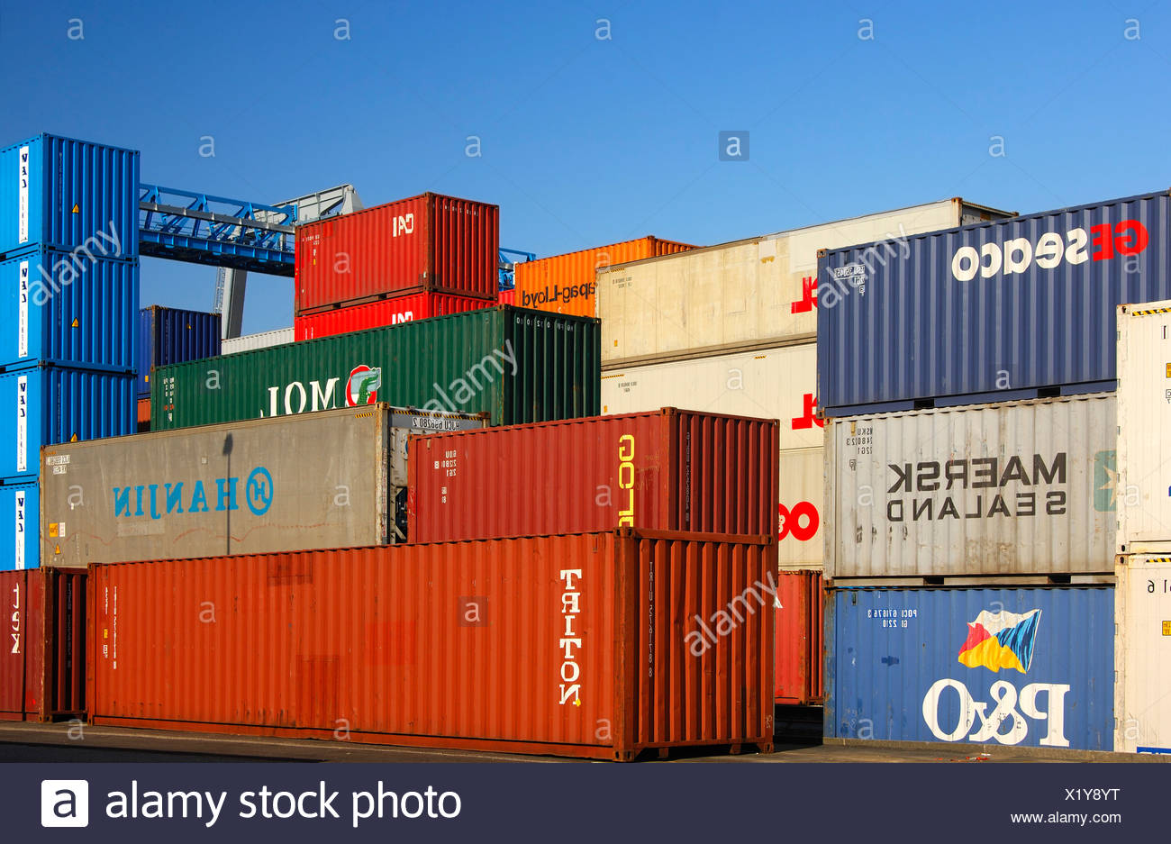 Containers Container Terminal High Resolution Stock Photography and ...