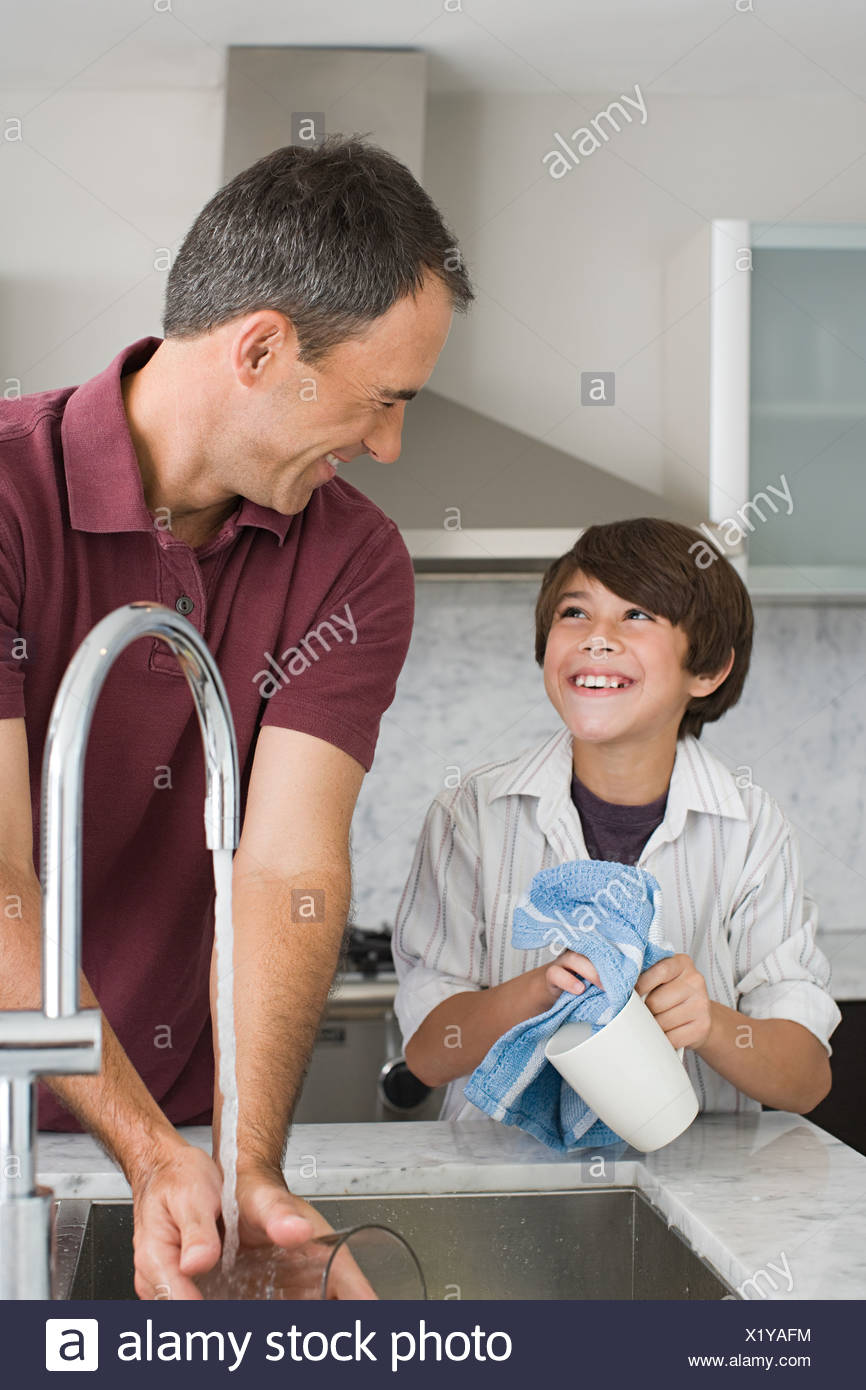 Household Chores And Boy High Resolution Stock Photography and Images ...