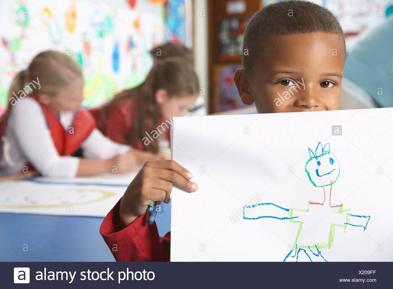 Students In Class Drawing Stock Photos & Students In Class Drawing ...